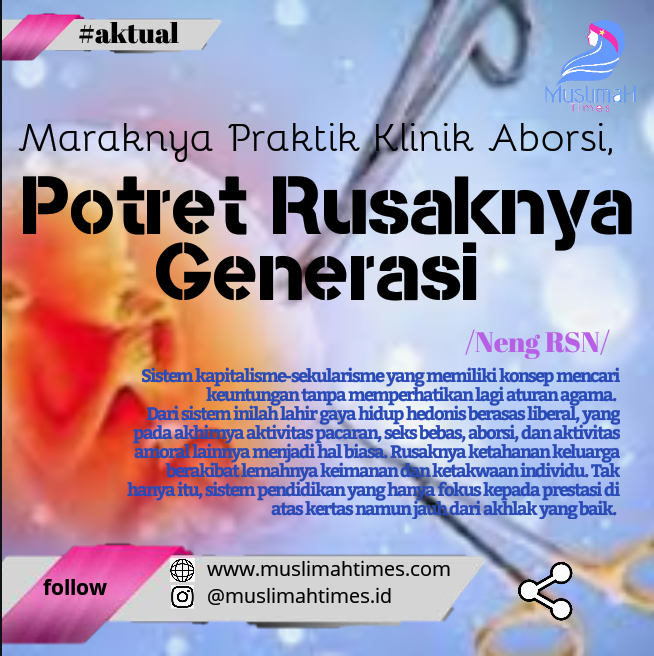 Maraknya Praktik Klinik Aborsi, Potret Rusaknya Generasi - Muslimah Times